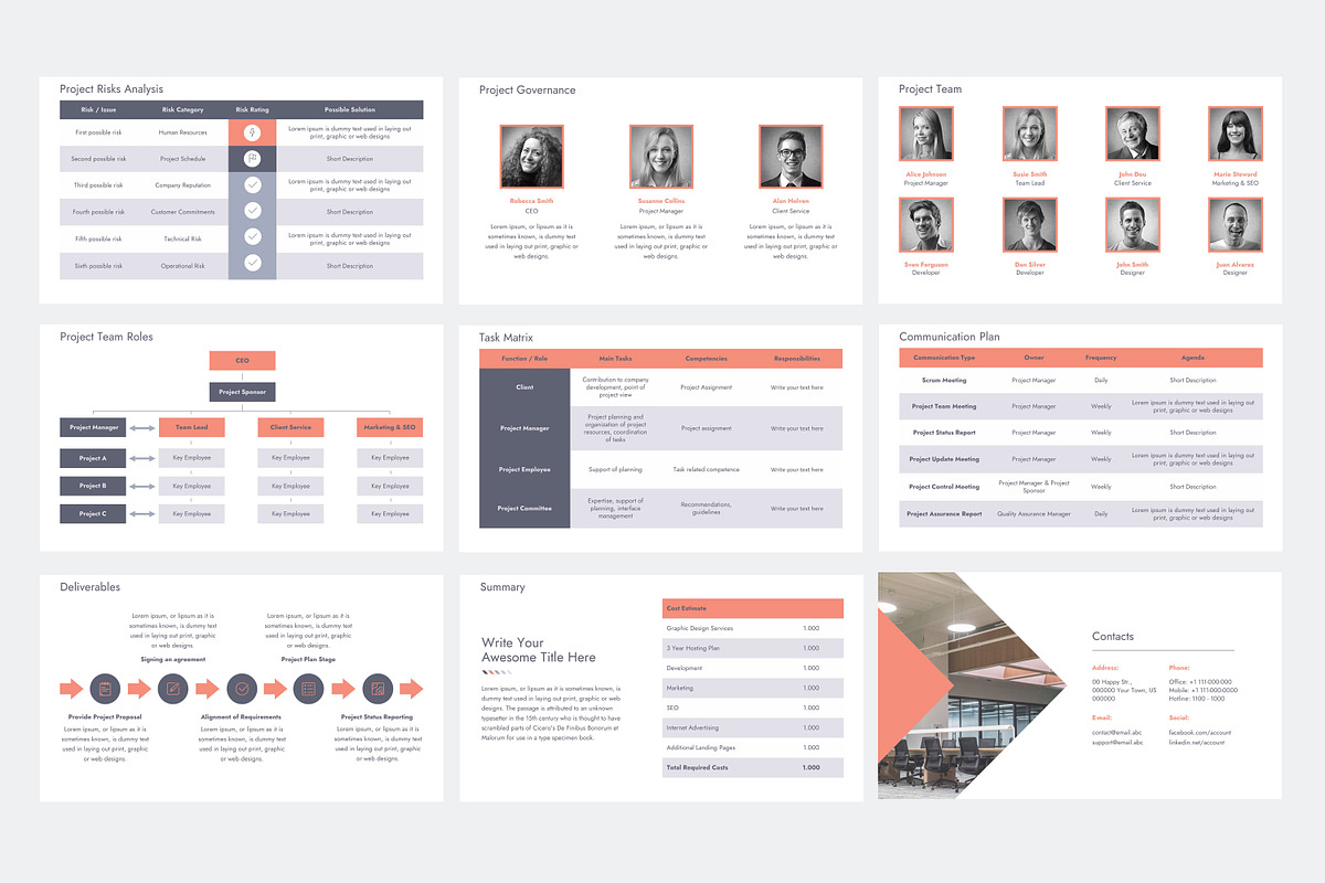 Project Overview PowerPoint, a Presentation Template by JetzTemplates ...