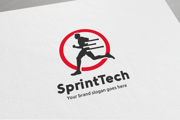 Running Technology Logo, a Branding & Logo Template by WheelieMonkey