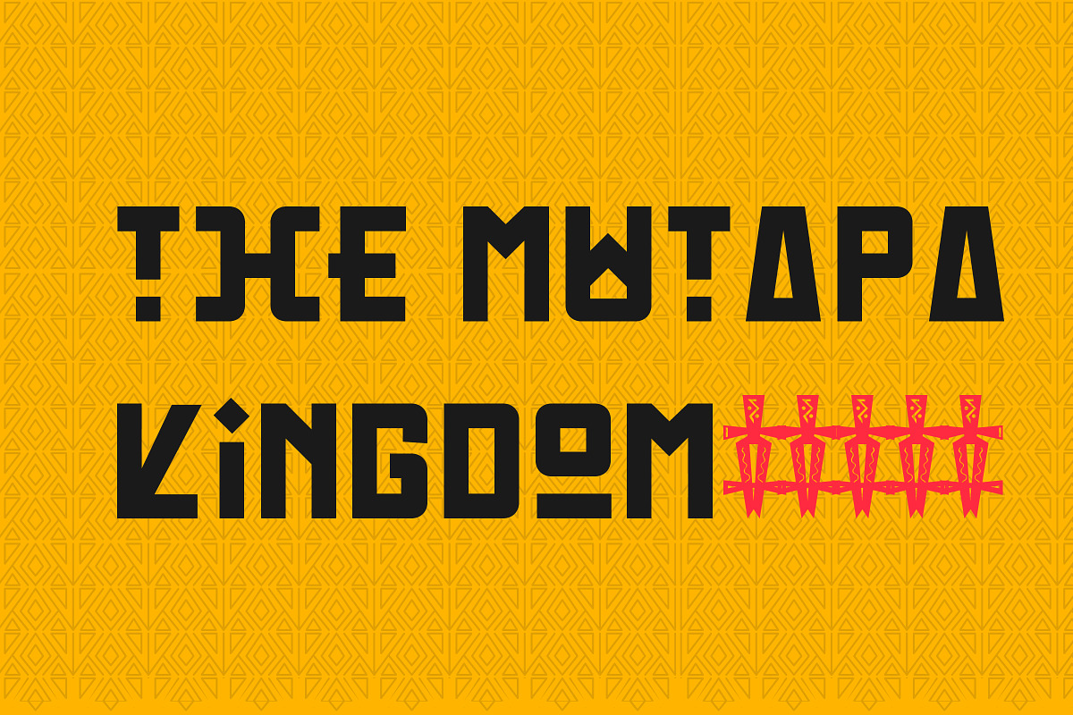 Mutapa Font and Patterns Extra, a Font by Tapiwanashe Garikayi