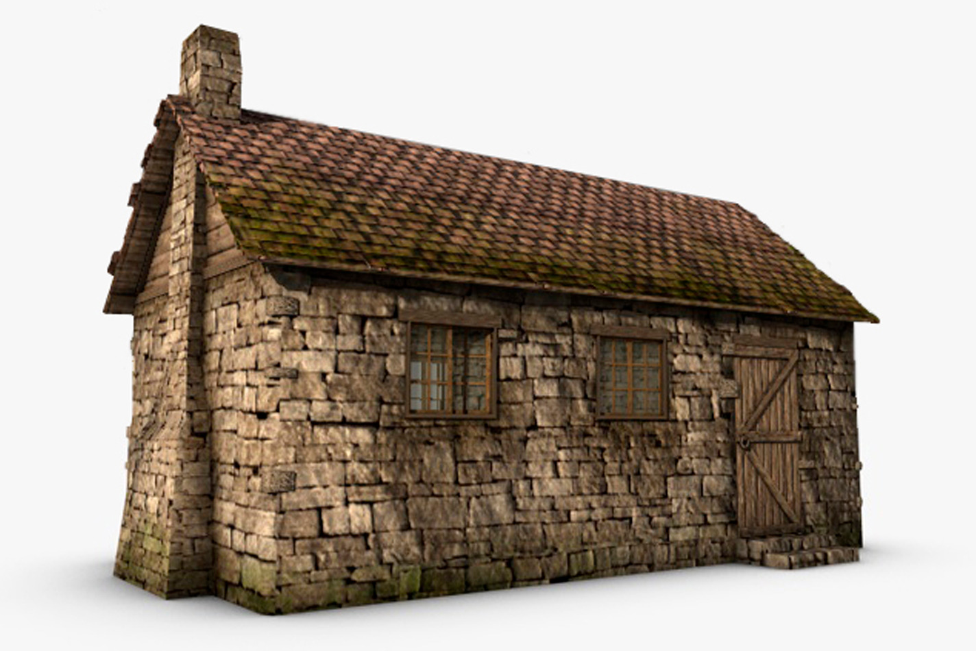 Old Cottage with interior, an Architecture 3D Model by Bondiana_3D ...
