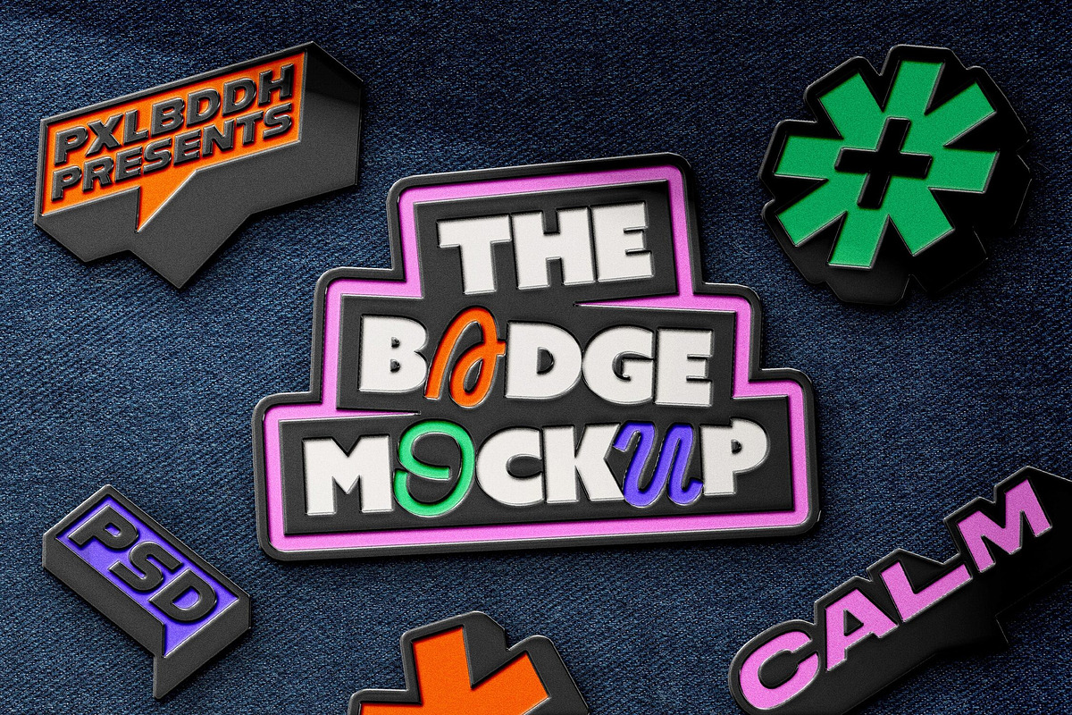 Pin Badge Mockup, a Pens & Pencil Mockup by Design Squad