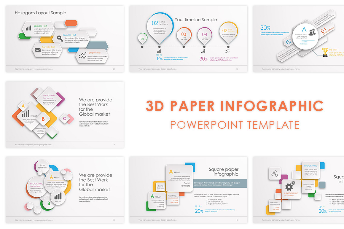 3D Paper Powerpoint Template, a Presentation Template by GoodSlides