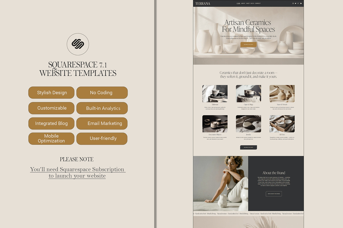 Squarespace E-Commerce Website