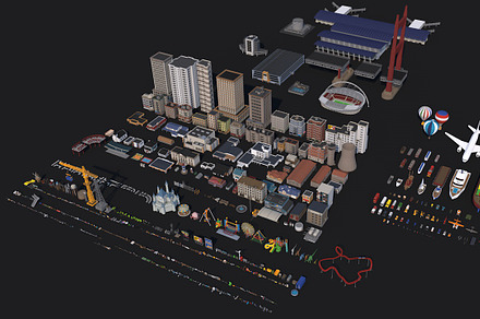 Modular Stadium Kit For Game Engines, an Architecture 3D Model by ...