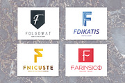 20 F Letter Alphabetic Logos, a Branding & Logo Template by AN Productions