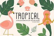 Tropical Vector Icon Collection