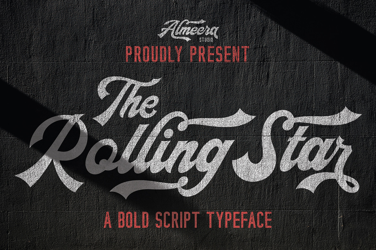The Rollingstar - Stylish Bold Scrip, a Script Font by Almeera Std | Creative Market