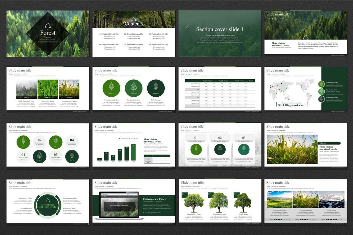 Forest Template, a Presentation Template by GoodPello