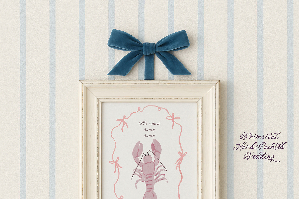 Hand-Painted Whimsical Wedding Icons