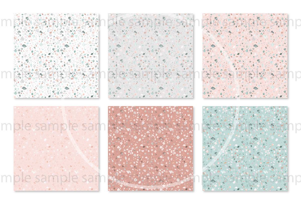 Seamless Pastel Terrazzo Pattern, a Pattern Graphic by Paper Tree House ...