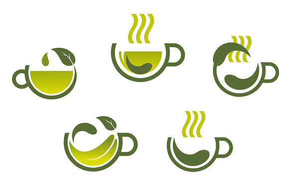 Herbal tea symbols, a Background Graphic by Vector Tradition