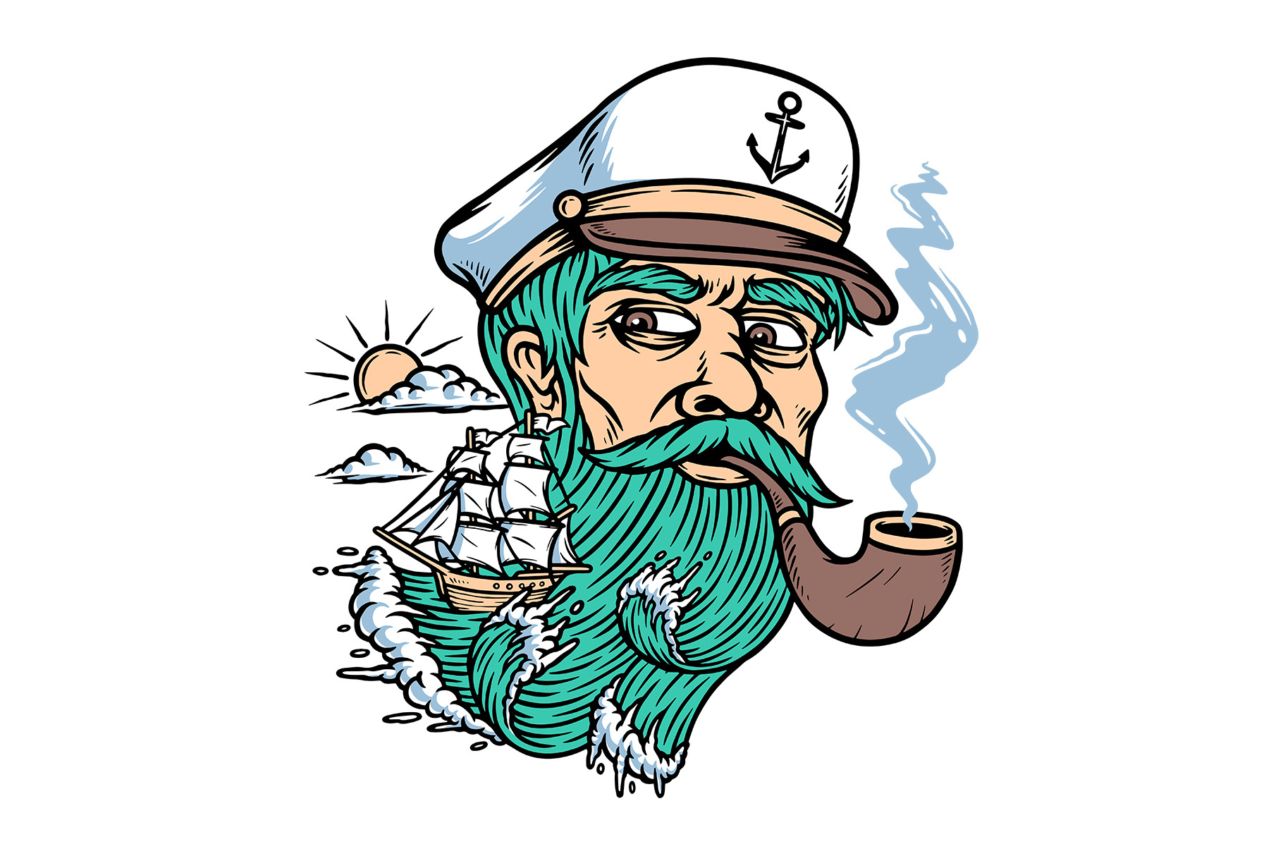 Ocean explorer illustration
