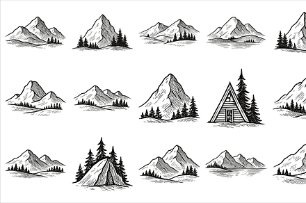 National Parks Map, Vector Map, an Illustration by 1011design