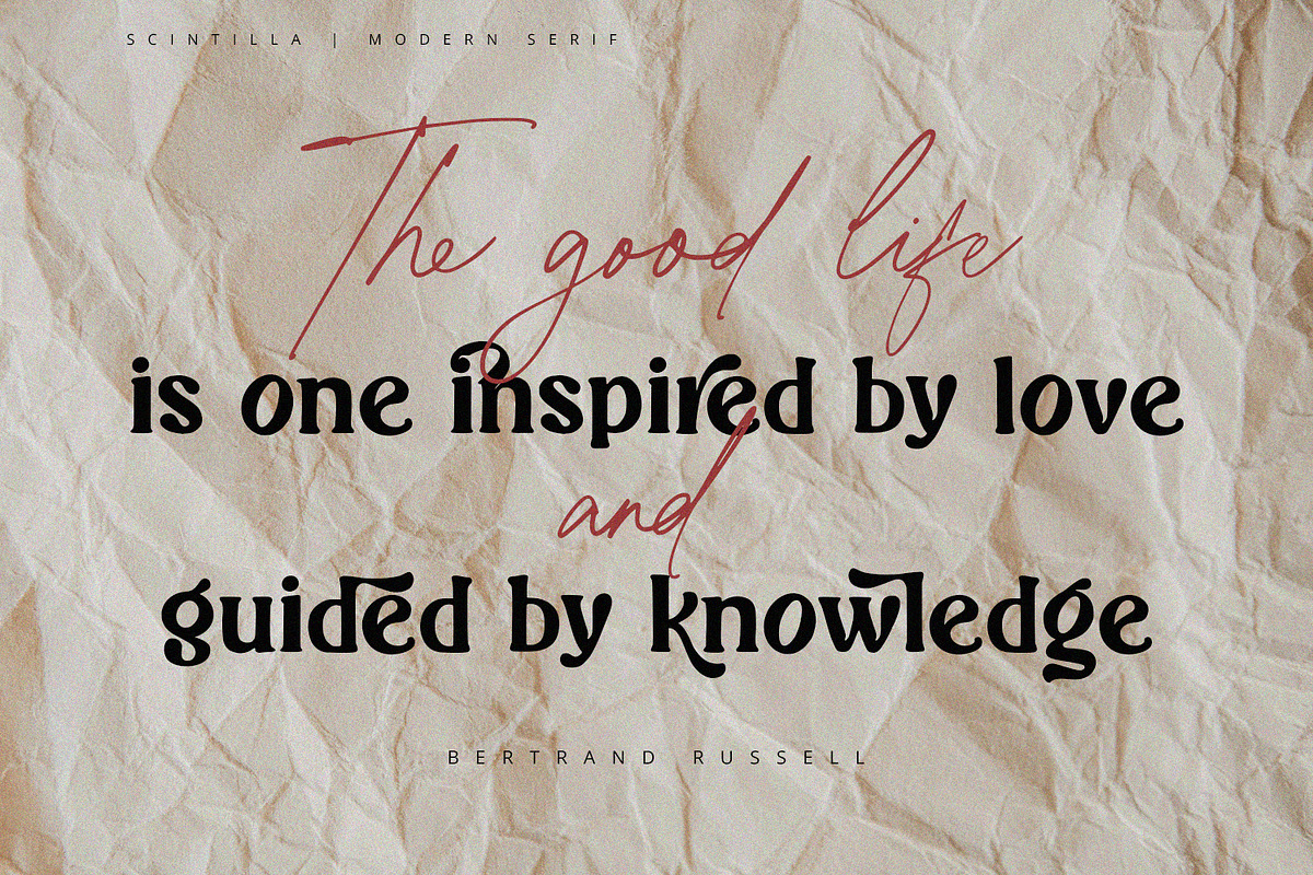 Scintilla - Modern Serif Font