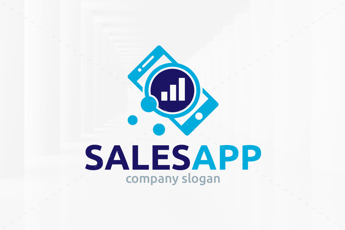Sales App Logo Template, a Branding & Logo Template by LOGOMAGINE