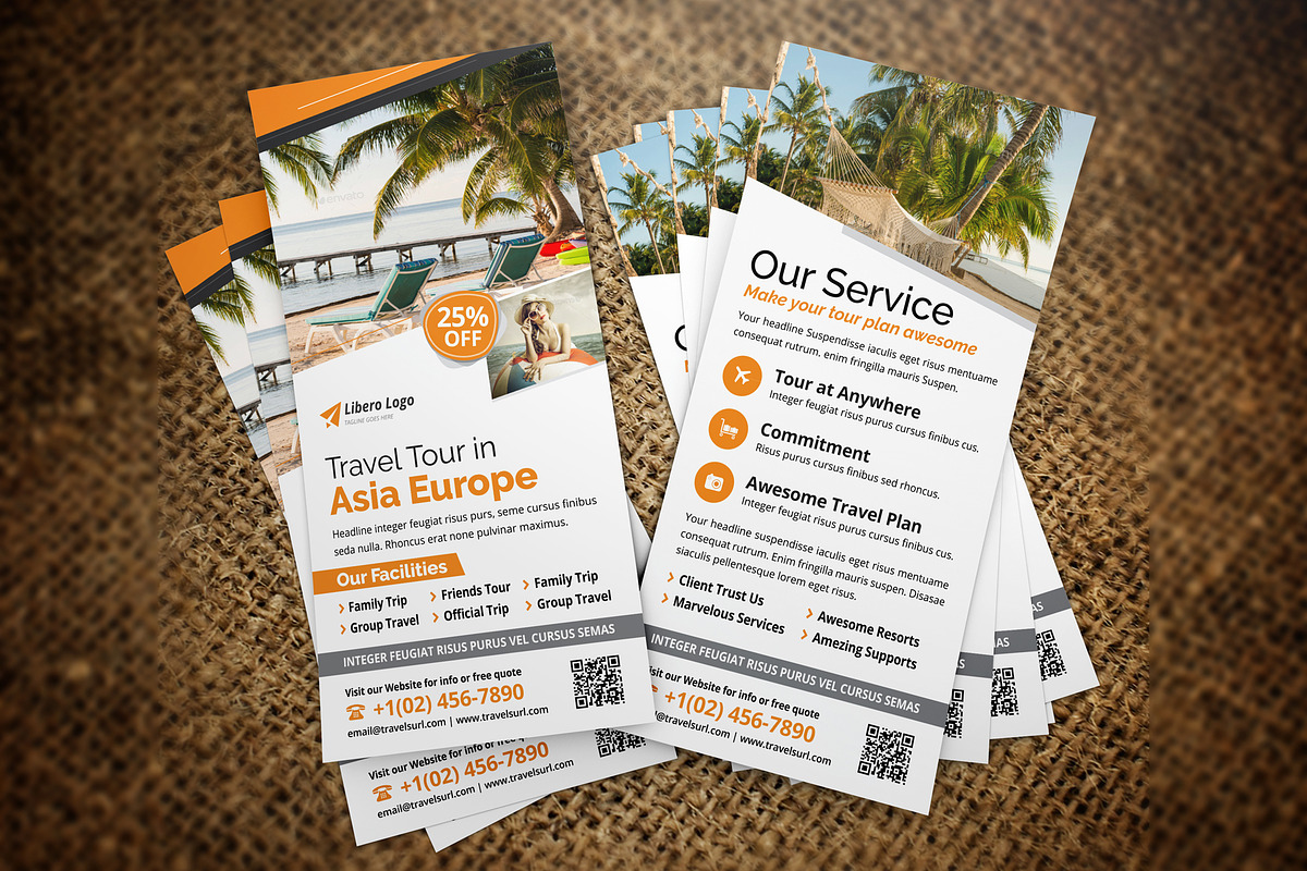 Holiday Travel Rack Card DL Flyer