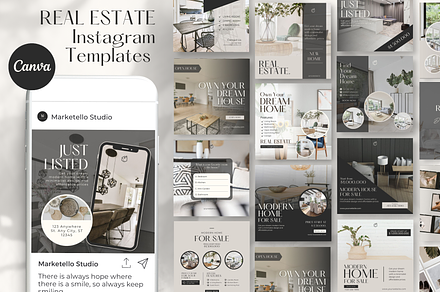 CANVA Real Estate Banners, a Social Media Template by Aviva Designs