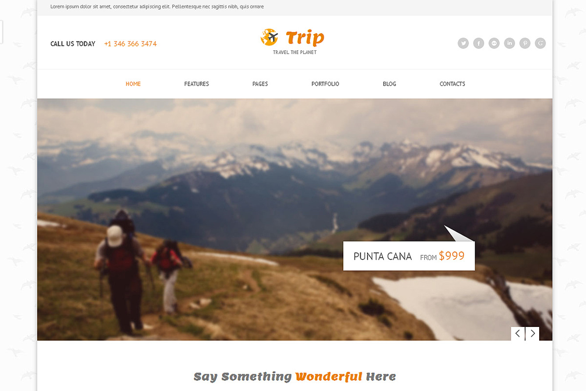 Trip Bootstrap Template, a Bootstrap Template by IceTemplates