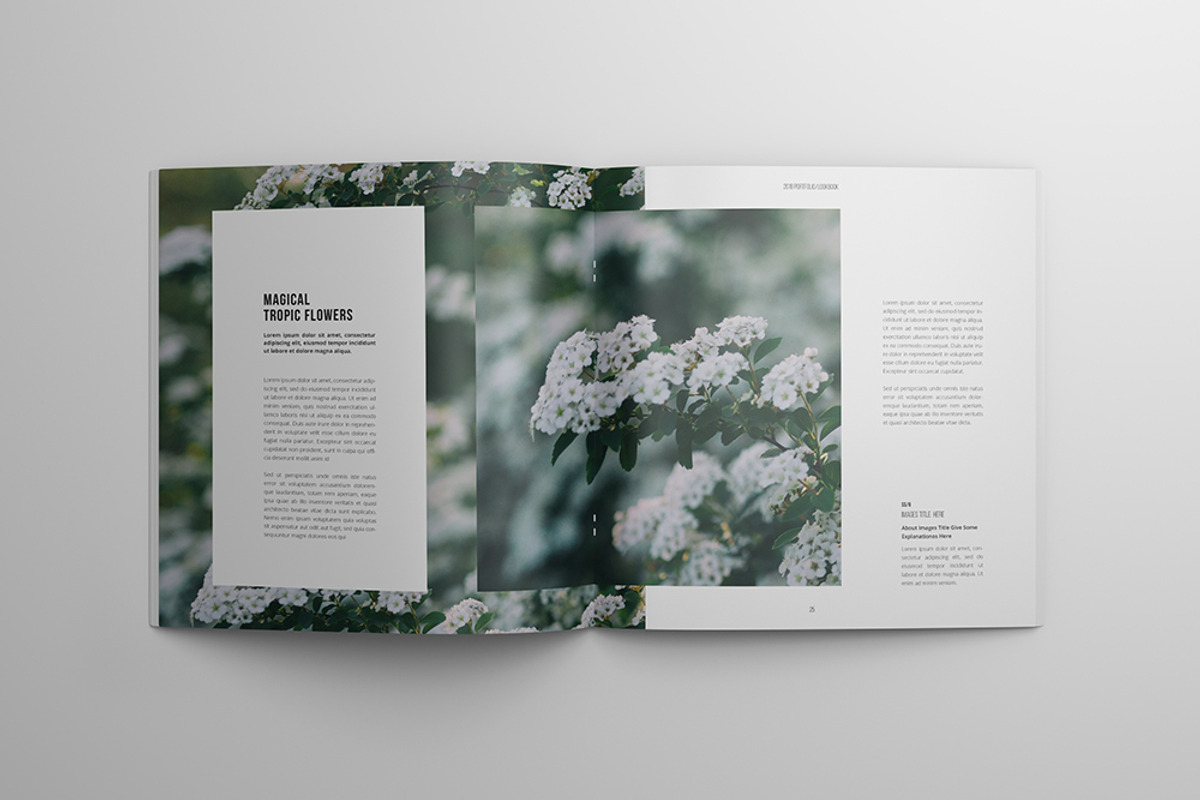 Floral Portfolio, a Brochure Template by MA-KING_ART