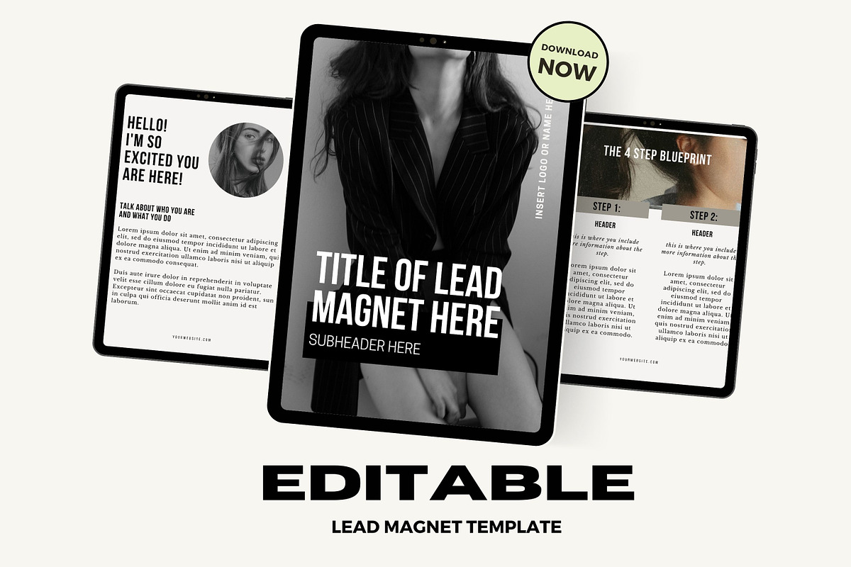 Lead Magnet Template, a Design Template by TheWayfarerShoppe