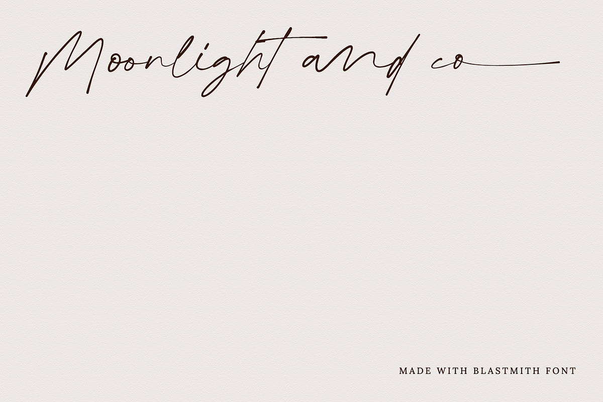 Blastmith - Stylish Signature Font, a Script Font by Prioritype Co