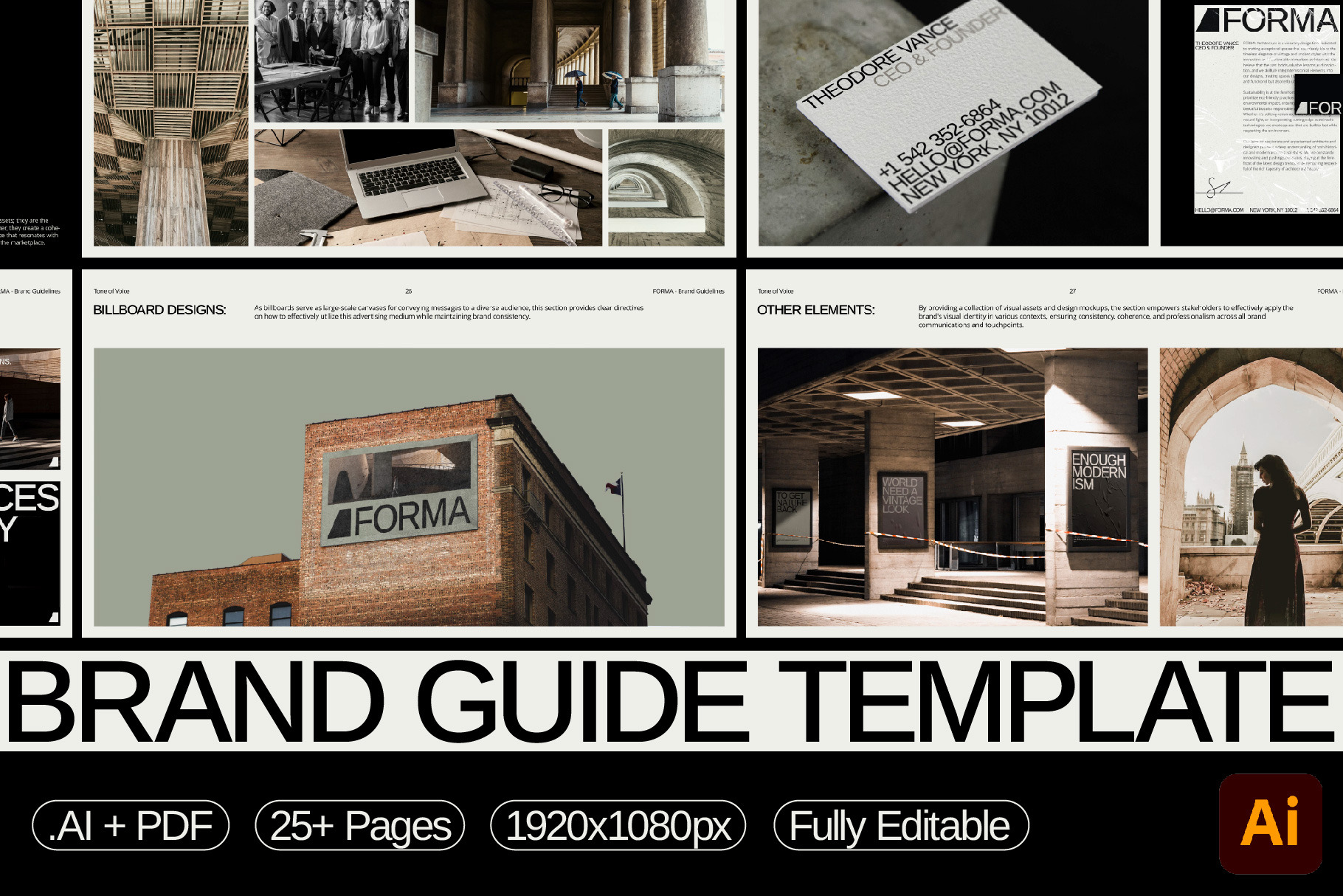 FORMA - Brand Guide Template | Creative Market