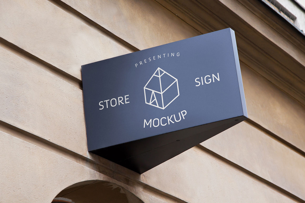 Store Signs Mock-Ups, a Mockup by Graphic Shelter