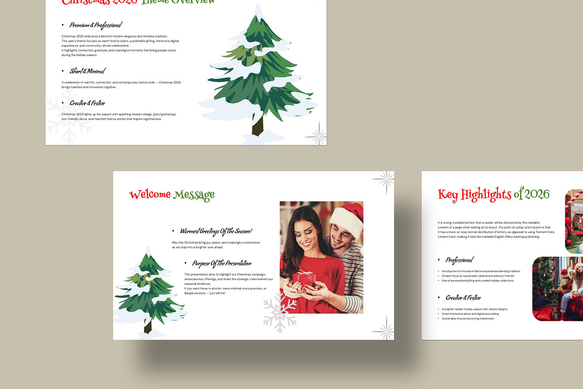 Christmas Presentation Template, a Presentation Template by Creatiya Type