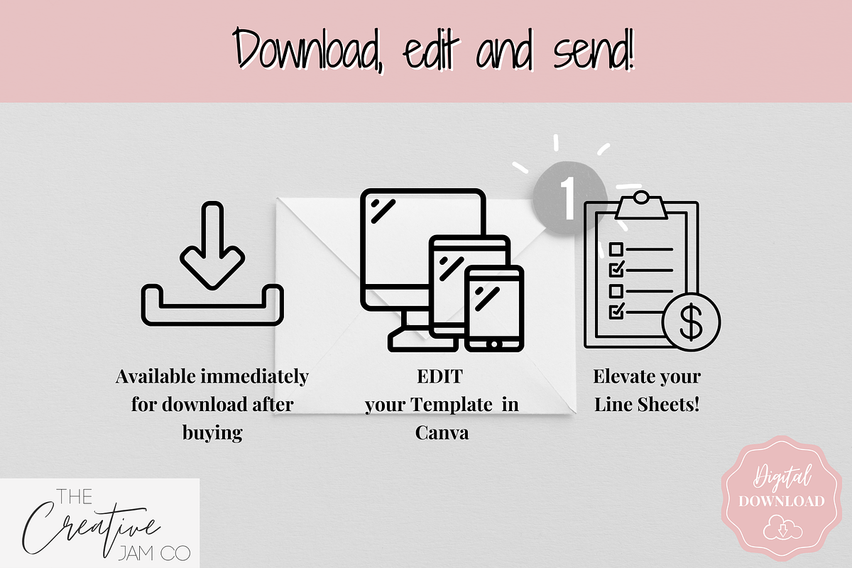 Line Sheet Template Wholesale BUNDLE