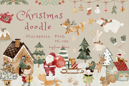 Christmas Fun | Clipart | Illustrations ~ Creative Market