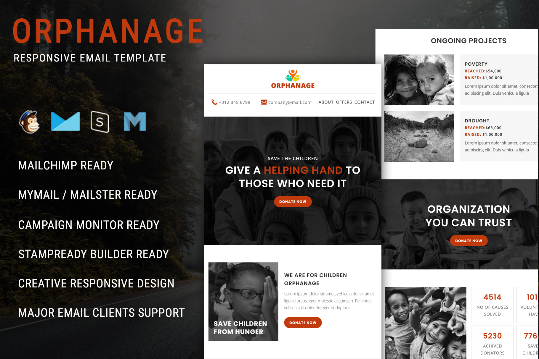 Orphanage - Email Template, an Email Template by Pennyblack Templates ...