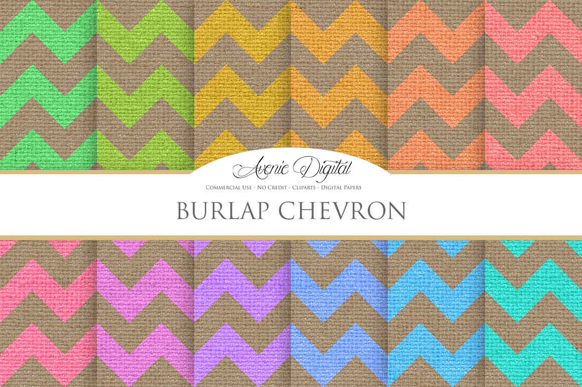 Burlap Chevron Textures, a Texture Graphic by Avenie Digital