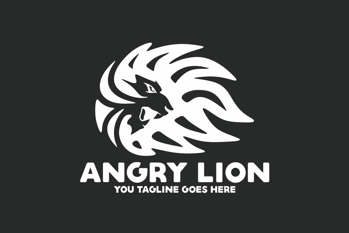 Angry Lion Logo, a Branding & Logo Template by Brandlogo