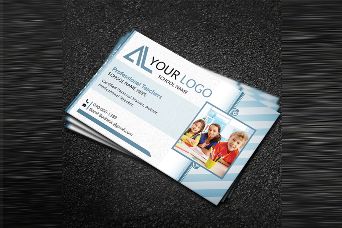 School Business Card, a Business Card Template by graphicforest