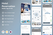 Hotel Reservation Mobile App UI Kit, an UI Kit Template by Betush