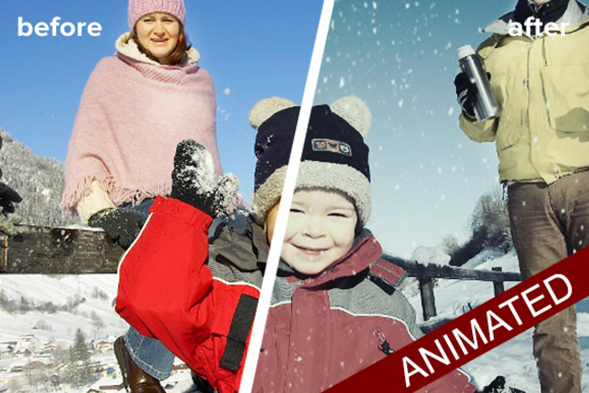 Animated Snow Generator in Photoshop, a Templates & Theme by the little ...