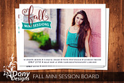 Fall Mini Sessions PSD Template, a Flyer Template by DonyDesigns