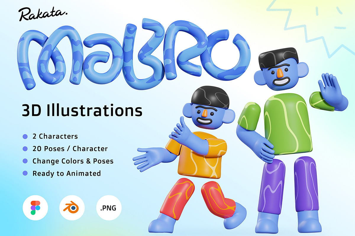 MABRO - 3D Characters, an Object Graphic by Rakata Studio | Creative Market