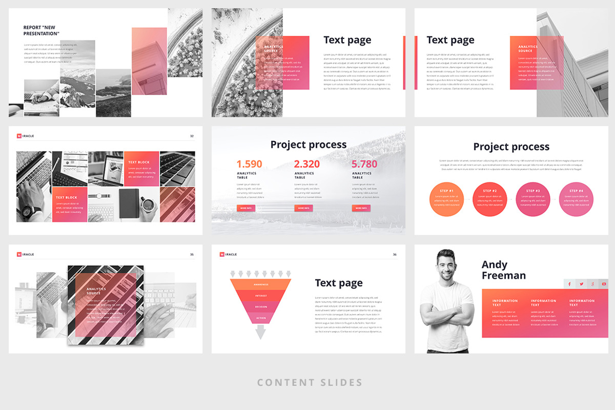 Miracle Modern PowerPoint Template, a Presentation Template by HiSlide.io