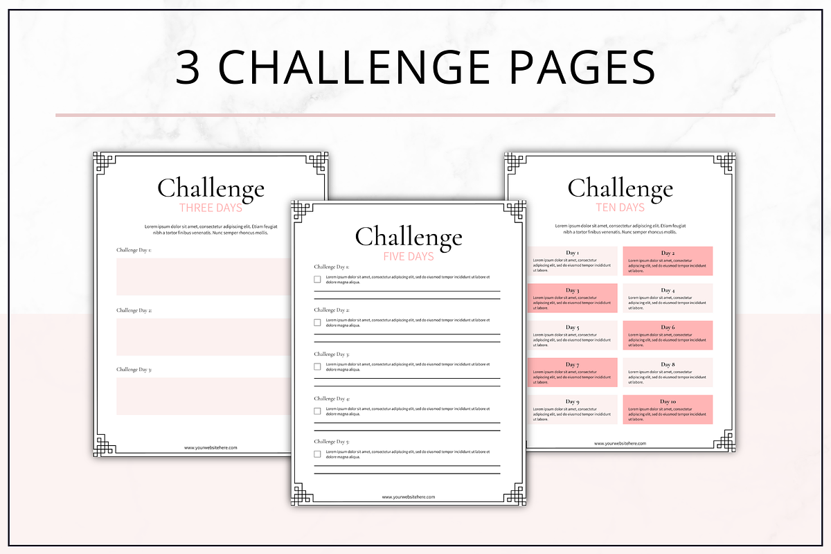 Challenge Templates Canva | Blush, a Magazine Template by Lady Boss Studio