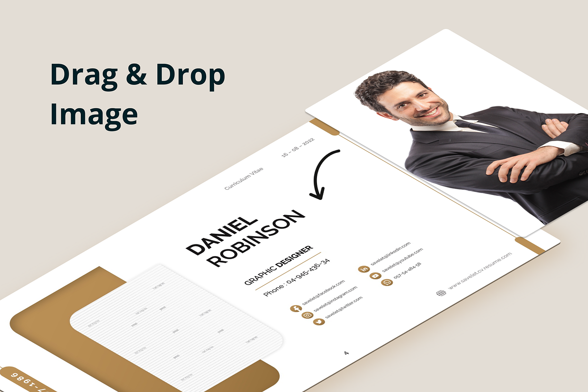Savelet – CV Resume PPTX Template