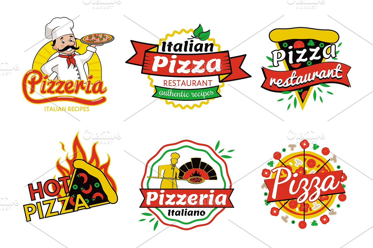Pizzeria and Pizza Restaurant Vector Illustration, a Food Illustration ...