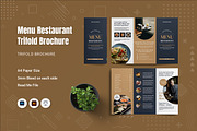 Menu Restaurant Trifold Brochure, a Brochure Template by Fannan Studio
