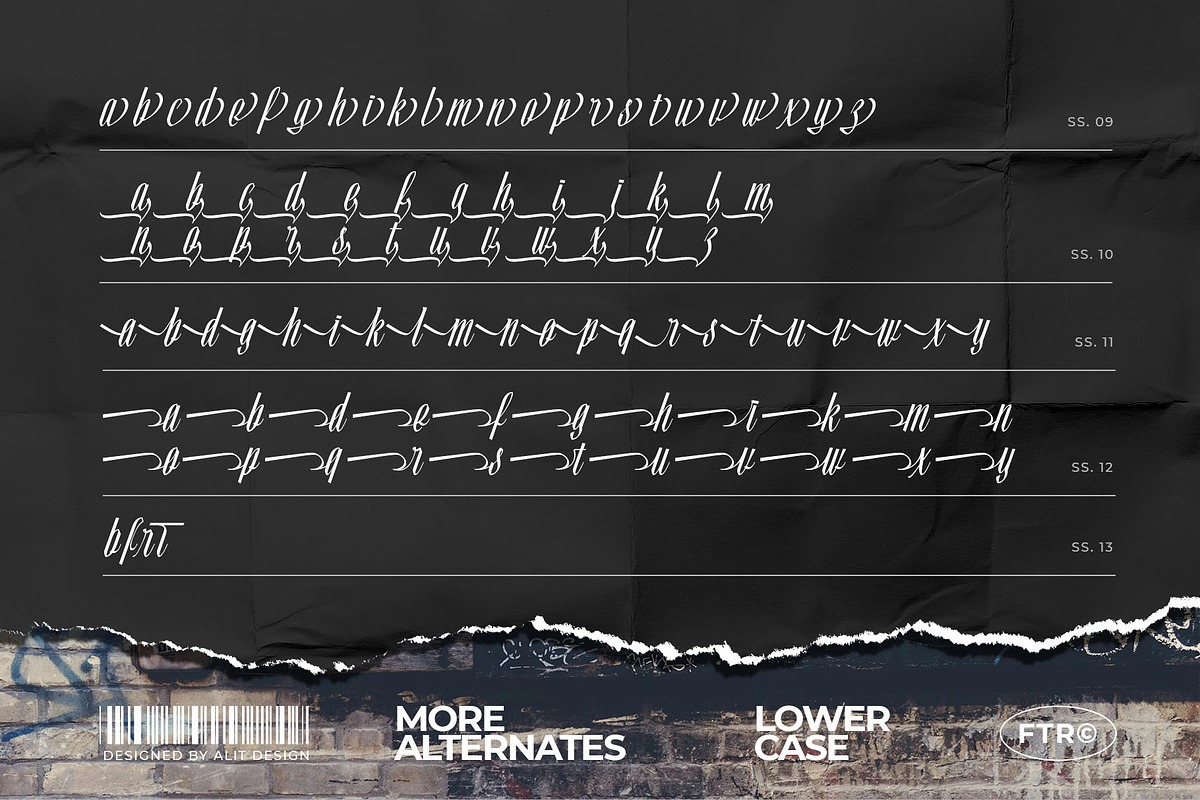 Behind Master Font, a Script Font by alit design