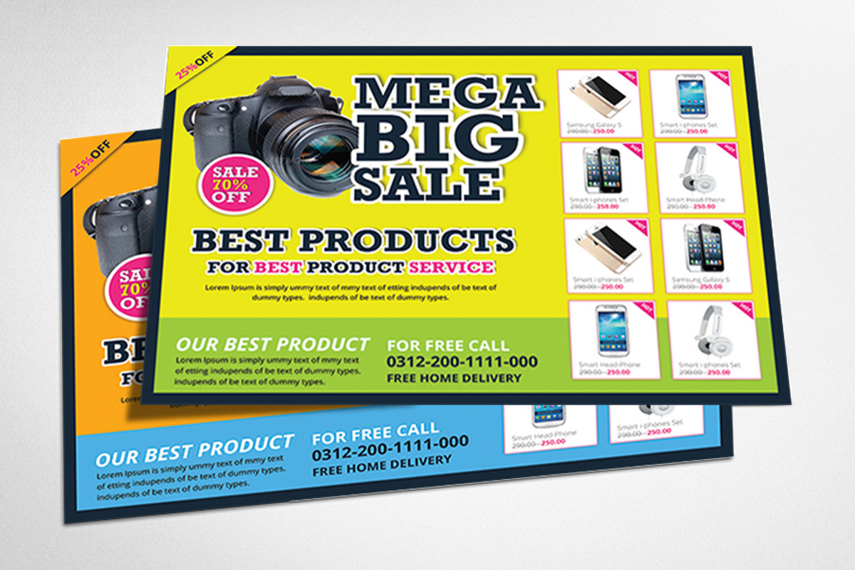 Product Promotion Flyer Templates, a Flyer Template by AfzaalGraphics