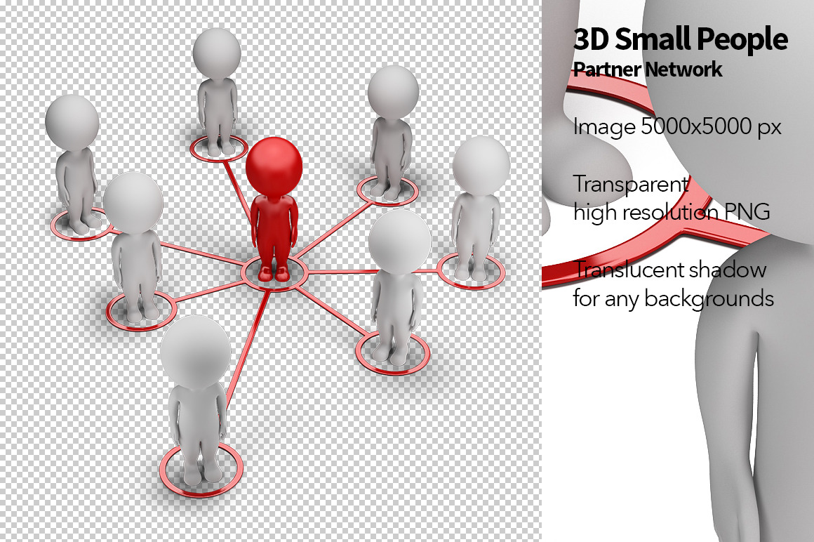 3D Small People - Partner Network, a Person Illustration by Anatoly ...