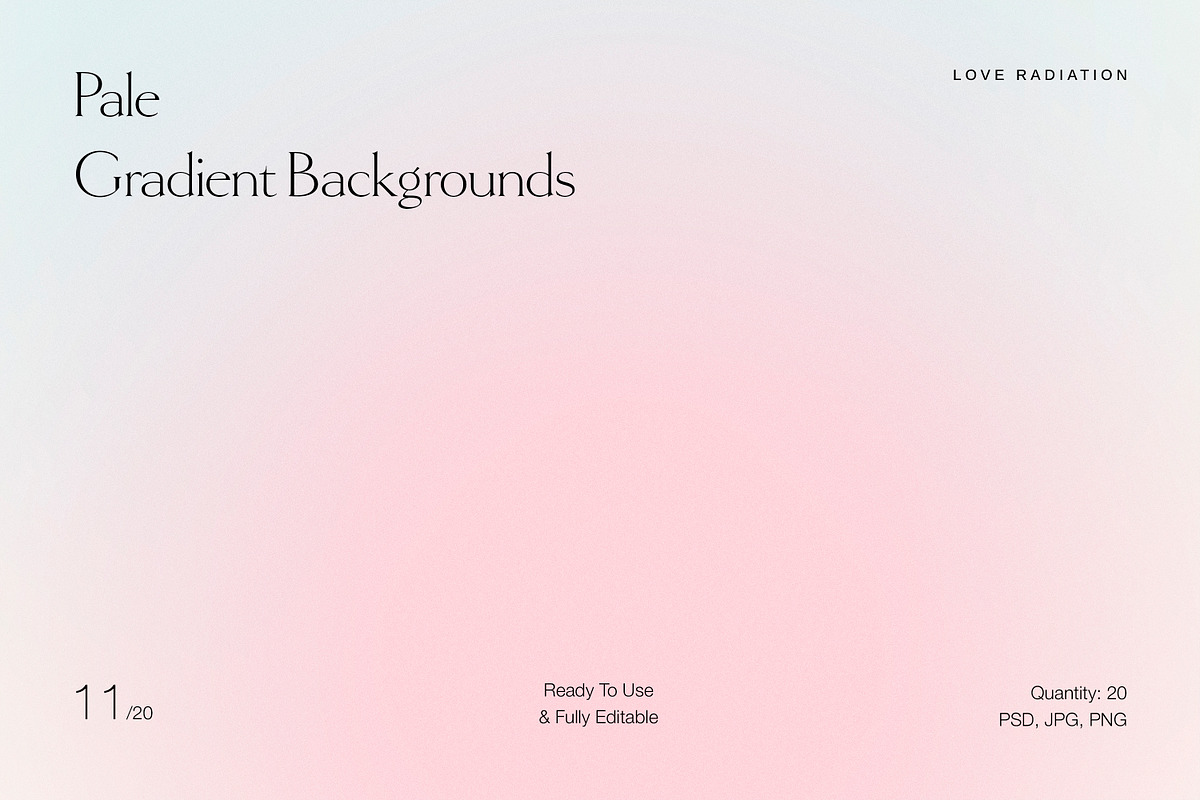 Pale Gradient Backgrounds PSD, an Object Graphic by Love Radiation Studio