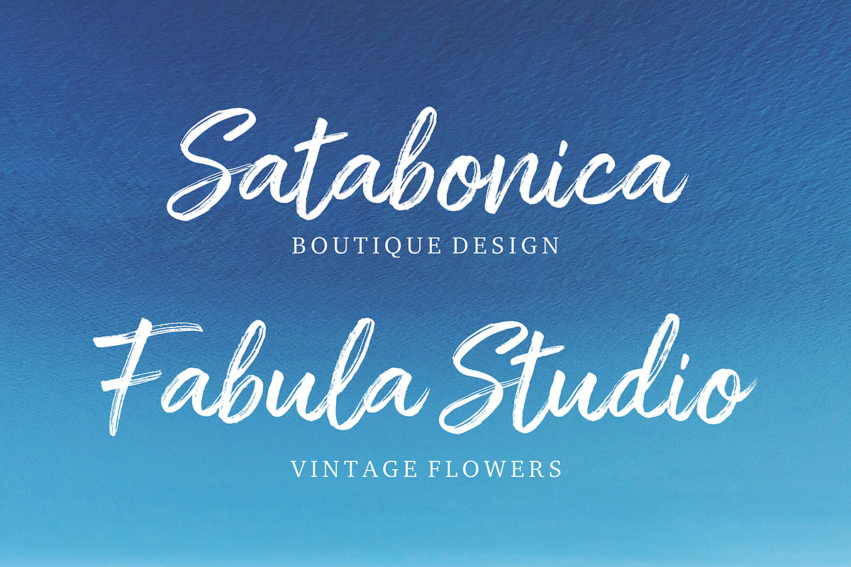 Amithen Brush Font, a Script Font by Dhan Studio