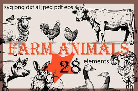 Farm Animals | Graphics ~ Creative Market