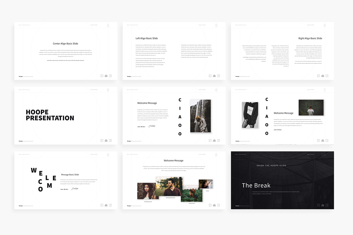 Hope White Powerpoint Template